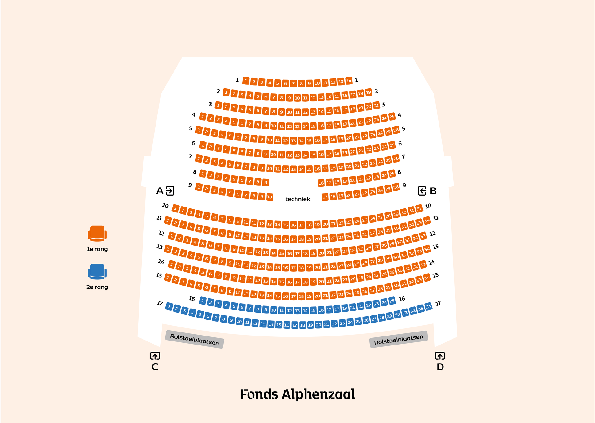 Zaalplattegronden · Castellum Theater & Film